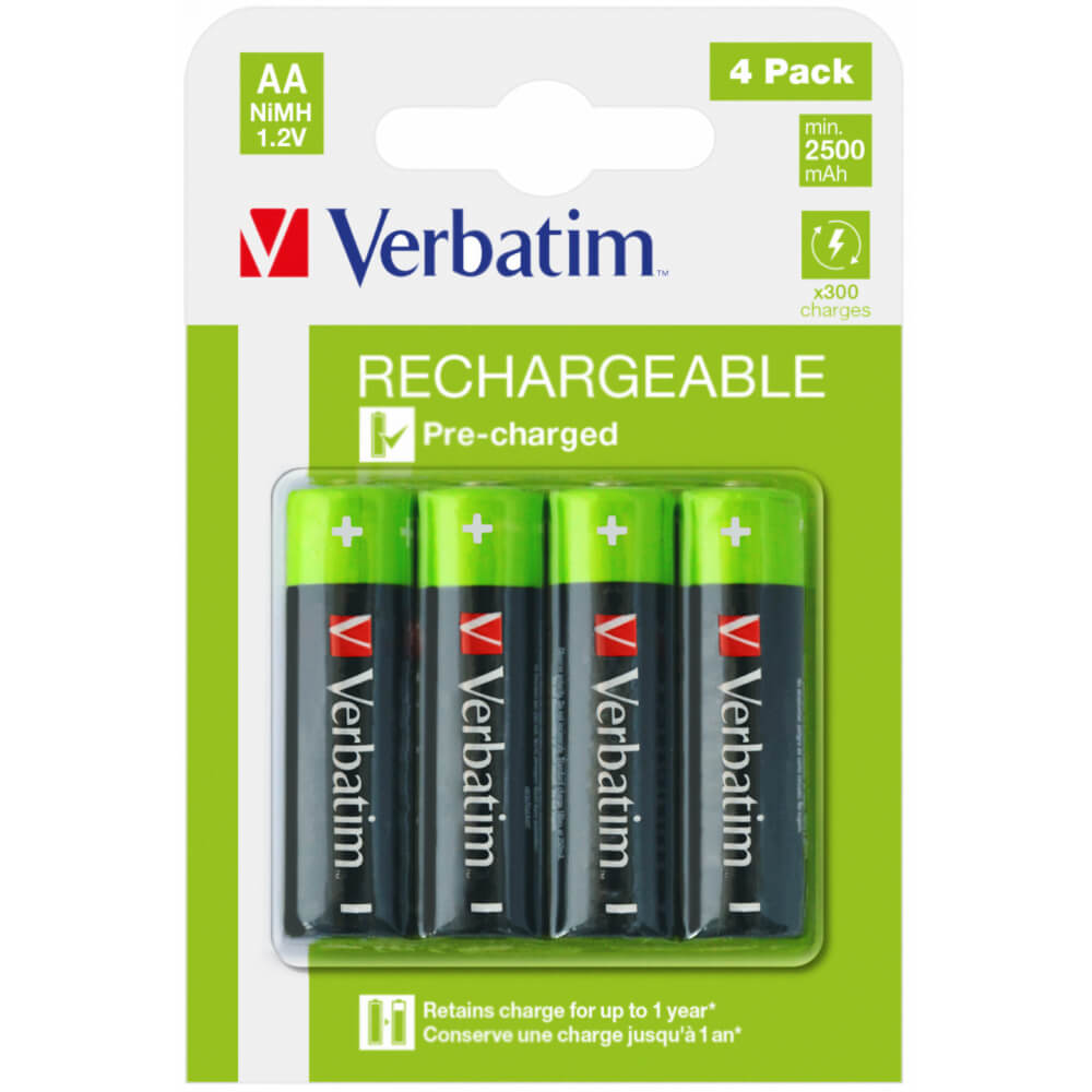 Acumulatori AA VERBATIM Rechargeable, 4 buc/set - Office Direct
