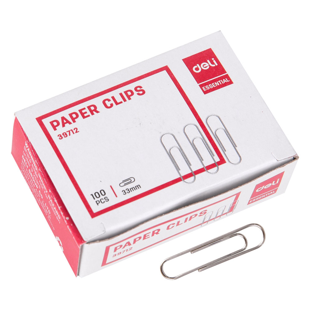 Agrafe birou, 33 mm, 100 buc/cutie, DELI