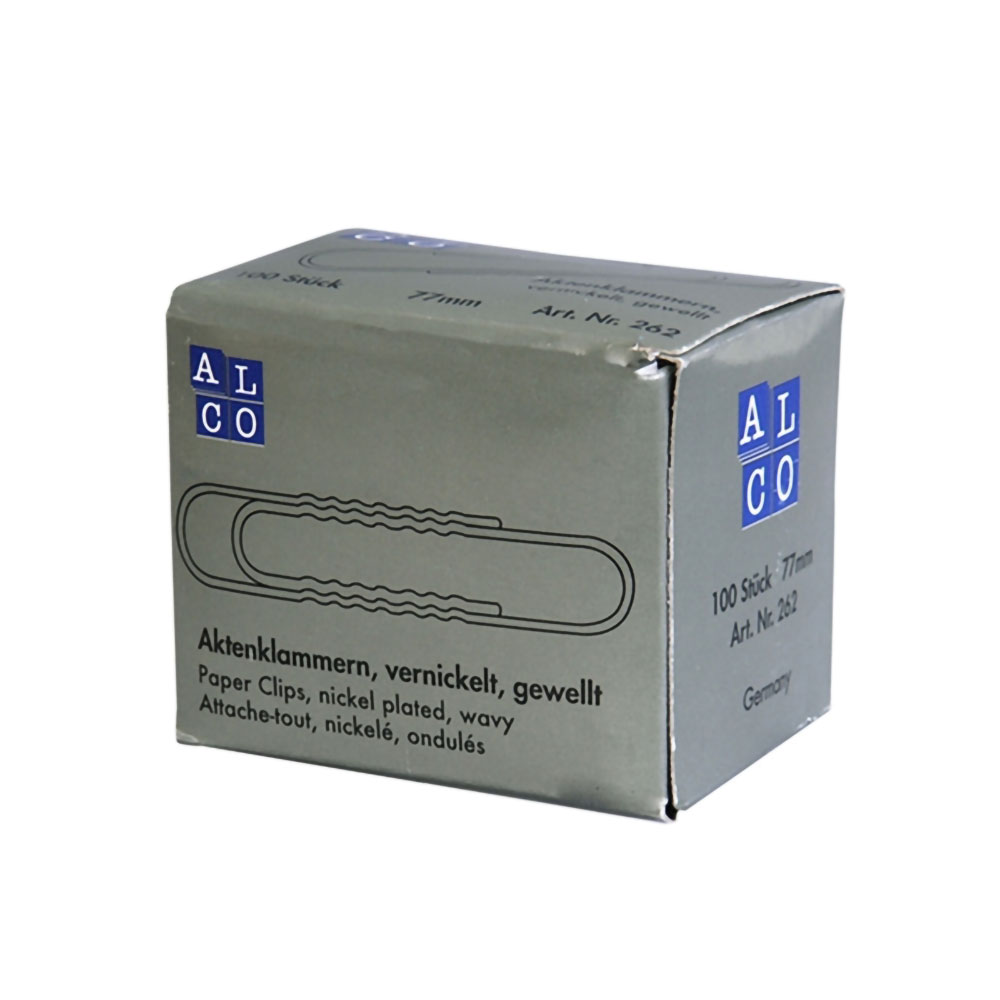 Agrafe birou, 77mm, ondulate, 100 buc/cutie, ALCO | Office Direct