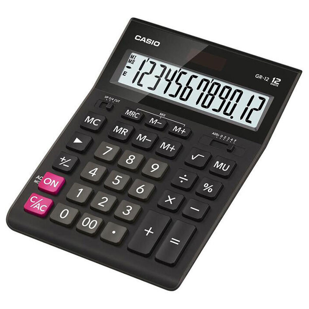 Calculator de birou cu 12 digiti CASIO GR-12-W-EP | Office Direct