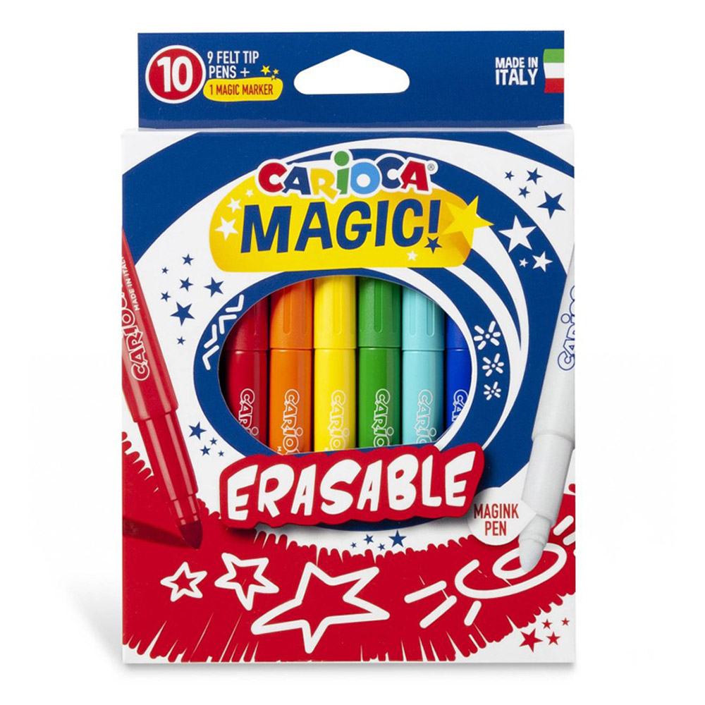 Carioci 10 culori/set CARIOCA Magic Erasable | Office Direct