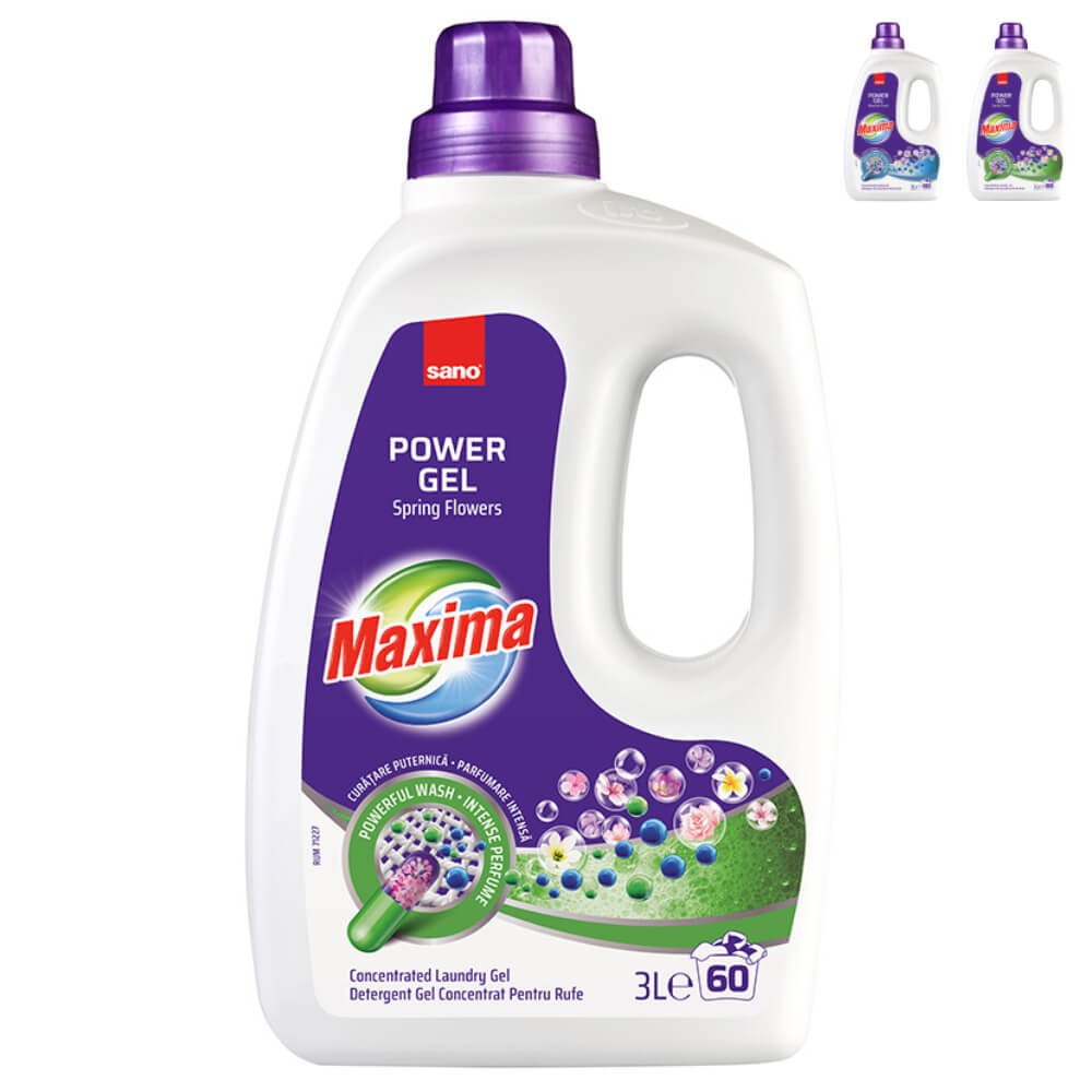 Detergent gel SANO Maxima Power Gel, 3 L | Office Direct