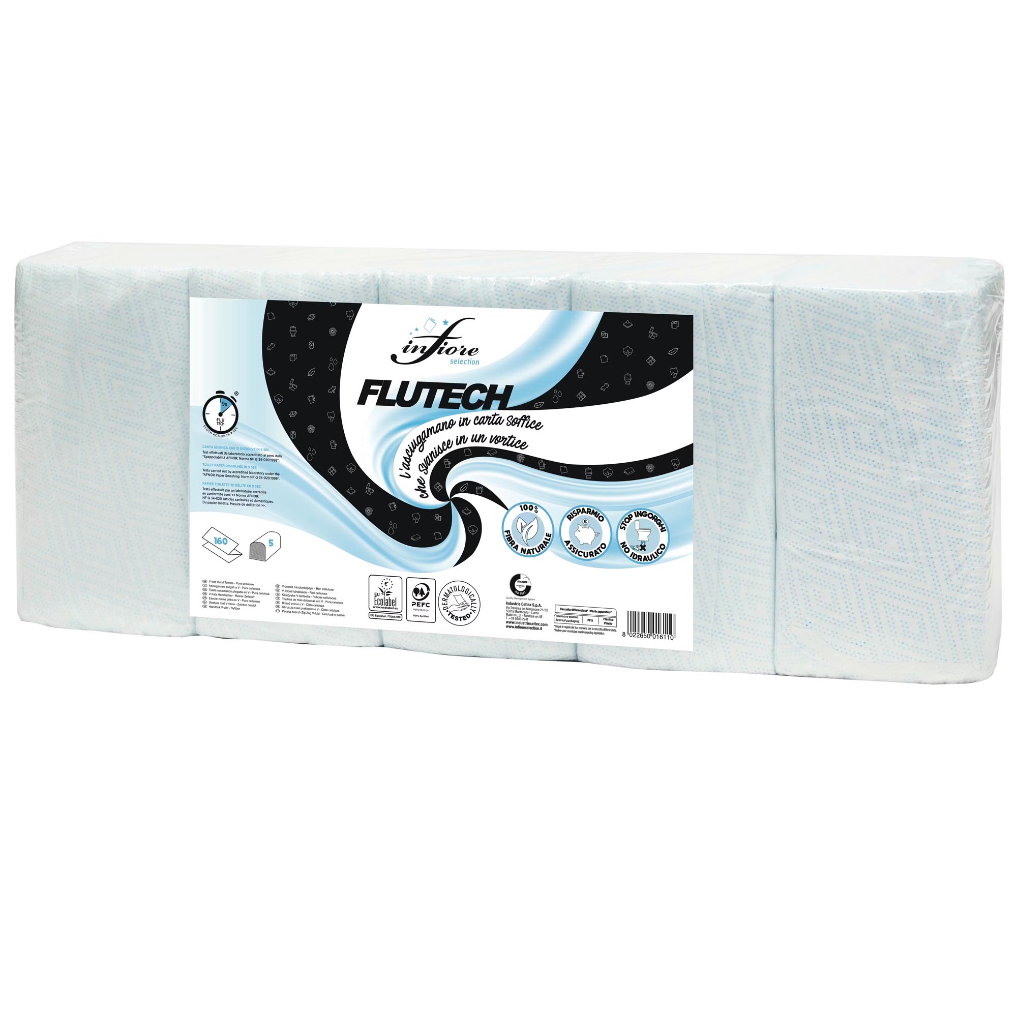 Servetele dispenser hidrosolubile, in V, 21.5x21 cm, 3 straturi, 160 ...