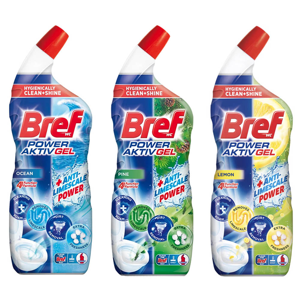 Solutie curatare toaleta BREF Power Aktiv Gel, 700 ml | Office Direct