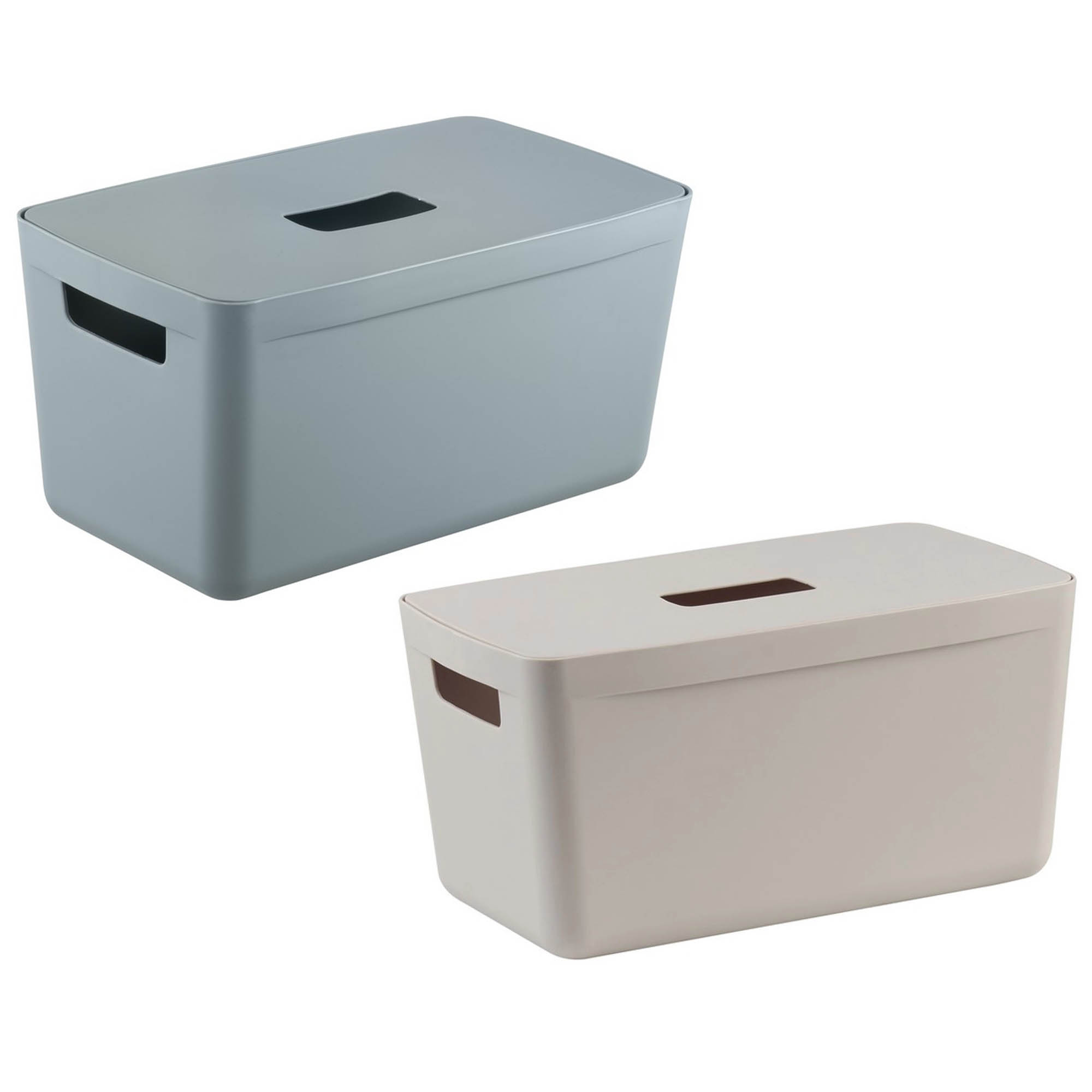 Cutie depozitare cu capac, 320 x 185 x 160 mm, 8L, IDEA HOME FlexiStore ...