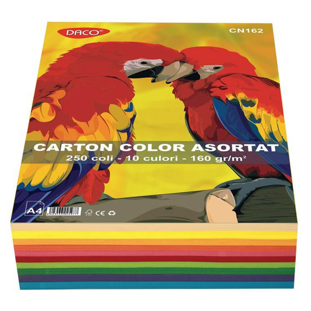 Carton color A4 DACO, 160 g/mp, 250 coli/top | Office Direct