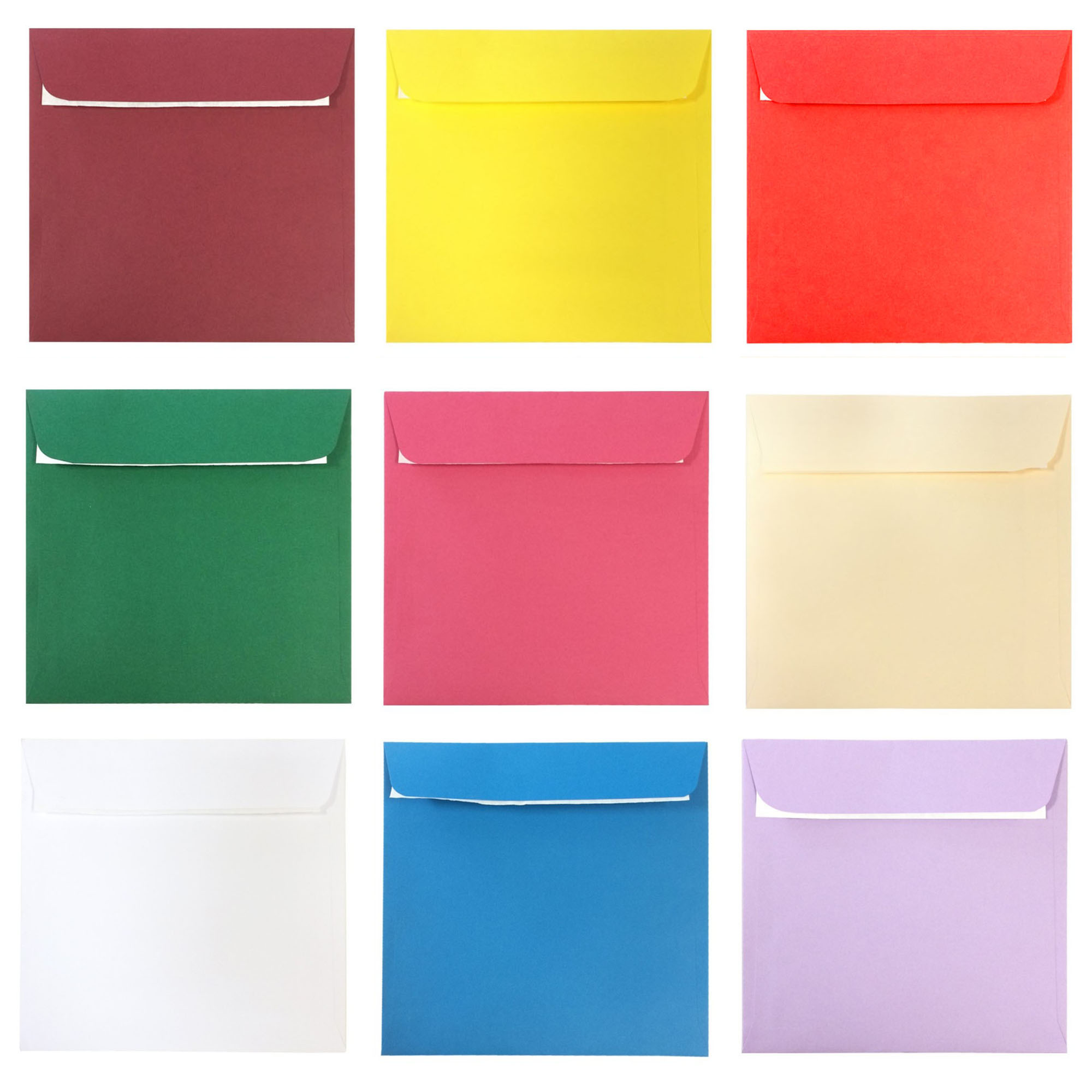 Plicuri colorate 160 x 160 mm DACO, 25 buc/set | Office Direct