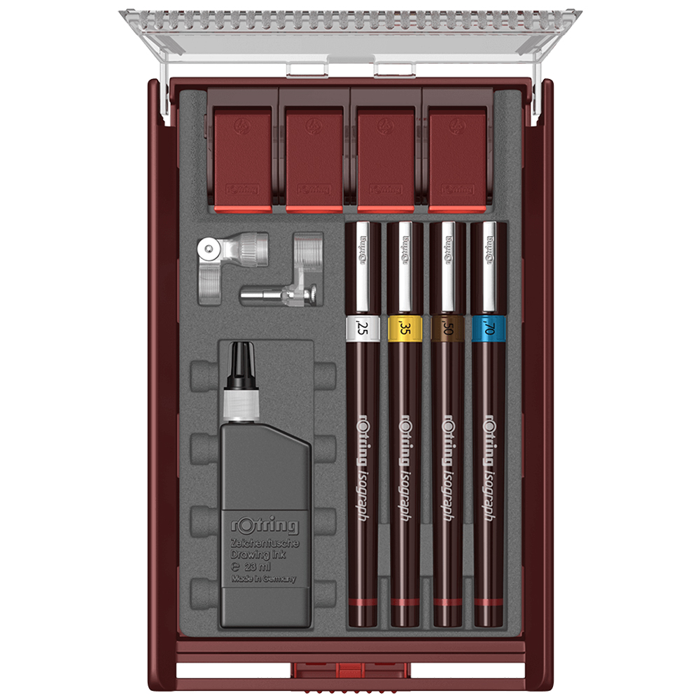 Trusa Isograph 4 piese ROTRING Comfort – Office Direct