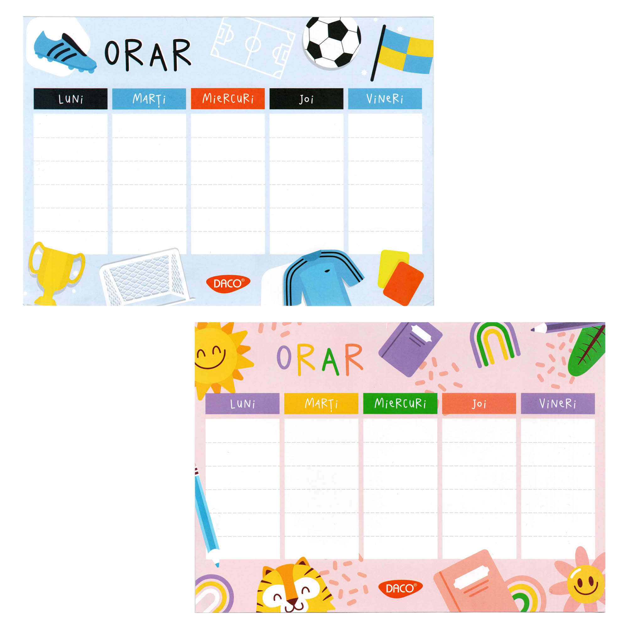 Orar scolar A5 DACO| Office Direct