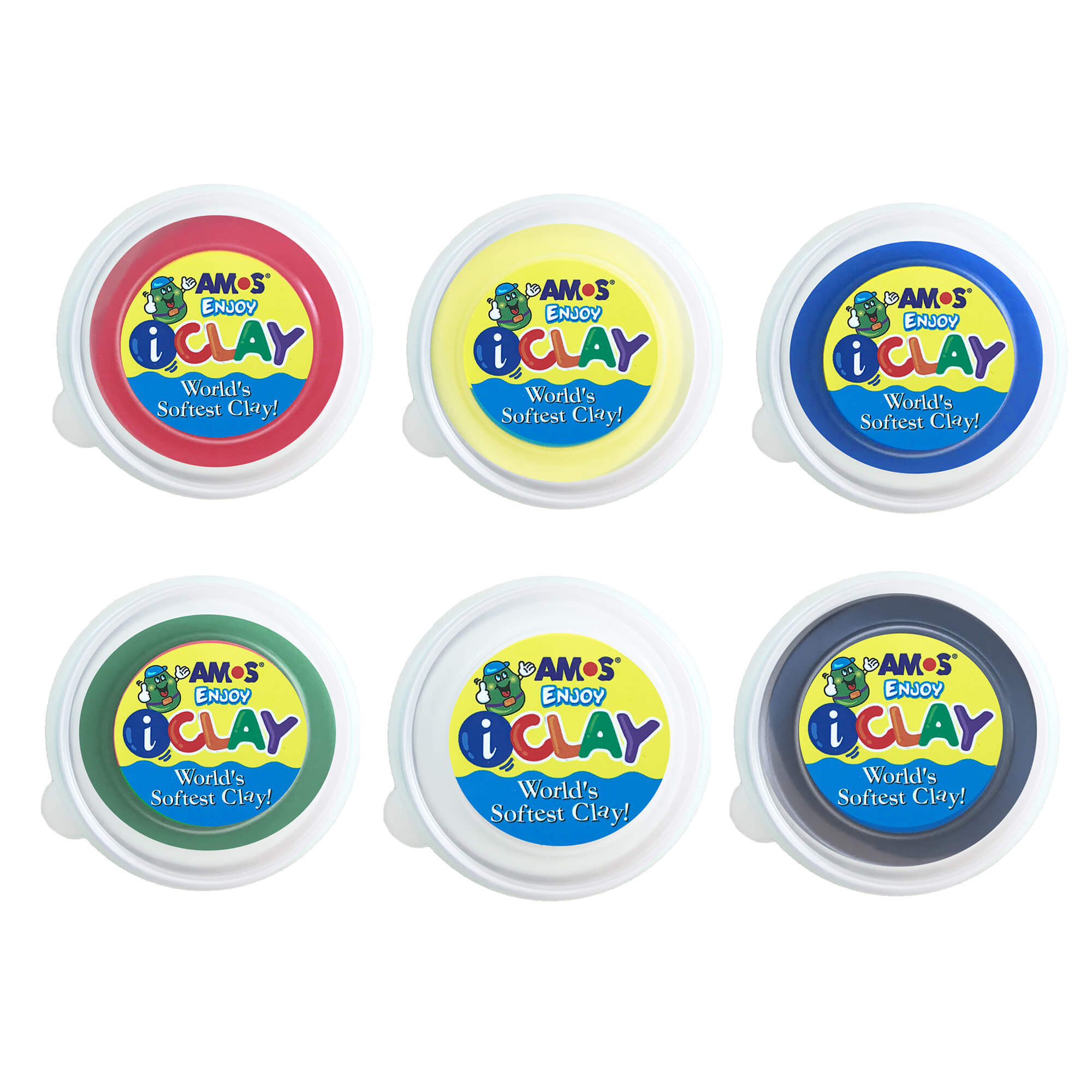 Pasta modelatoare AMOS iCLAY, 18 g/cutie | Office Direct