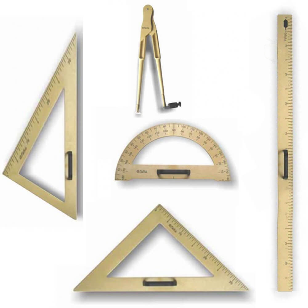 Trusa geometrie pentru tabla scolara FARA | Office Direct