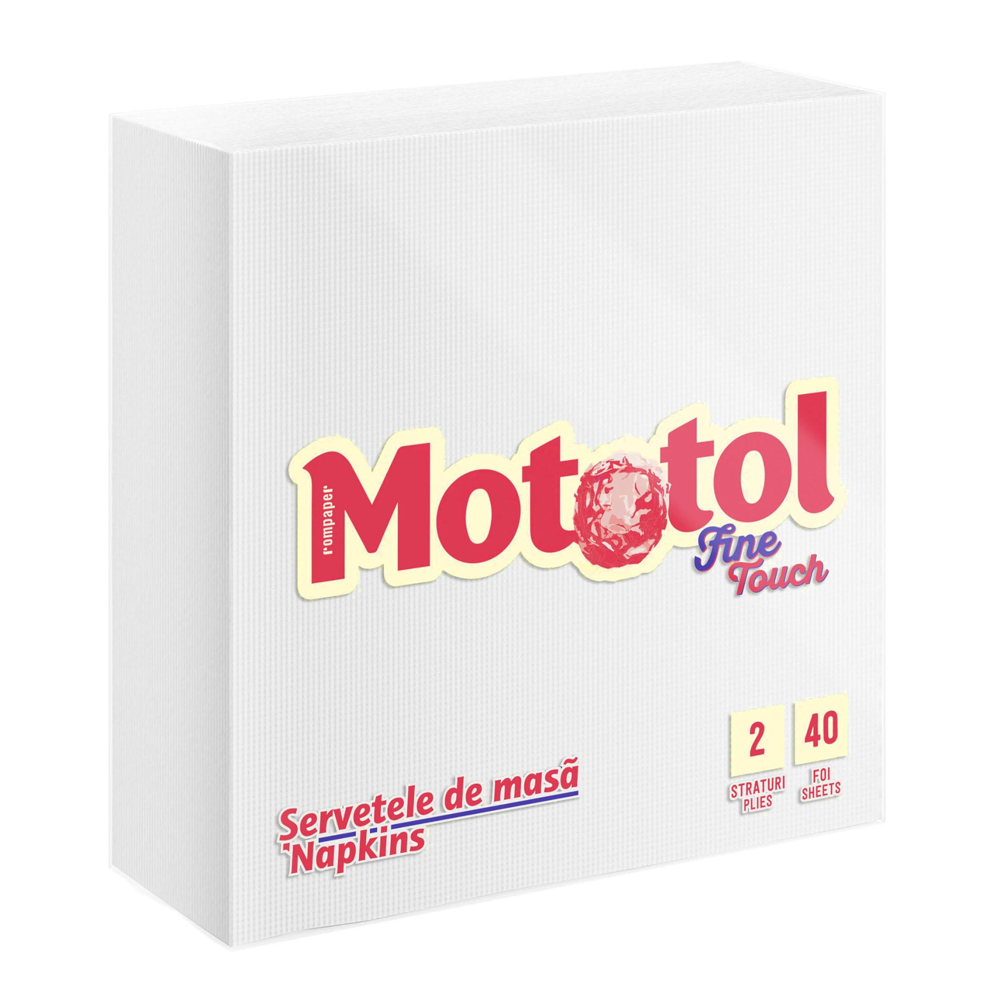 Servetele de masa, 33x33 cm, 40 buc/set, MOTOTOL Fine Touch | Office Direct