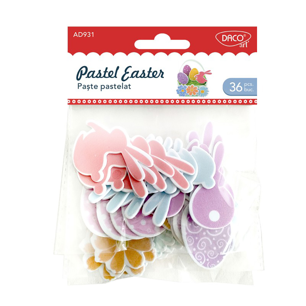 Accesorii craft din spuma autoadeziva, Paste pastelat, DACO AD931 ...