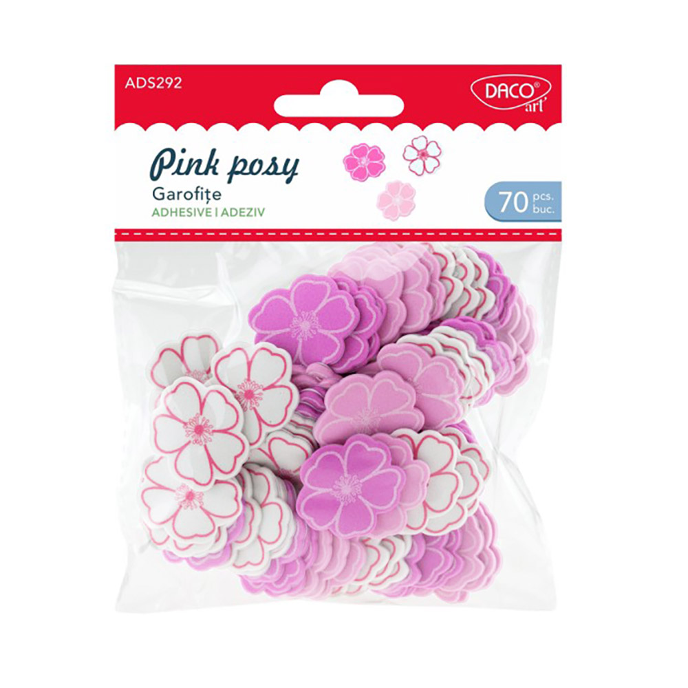 Accesorii craft din spuma autoadeziva, model garofite, DACO AD292 ...