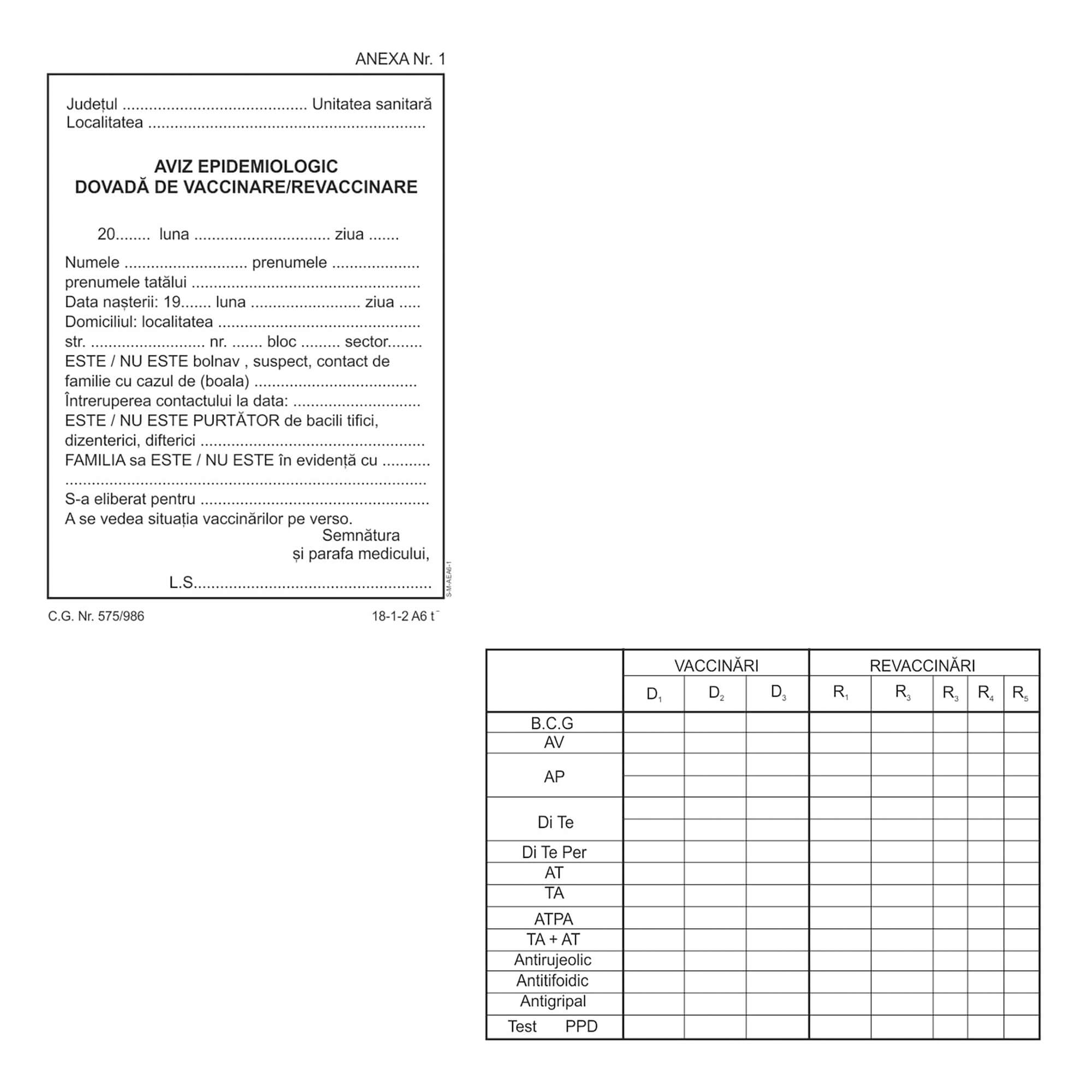 Aviz epidemiologic A6 | Office Direct